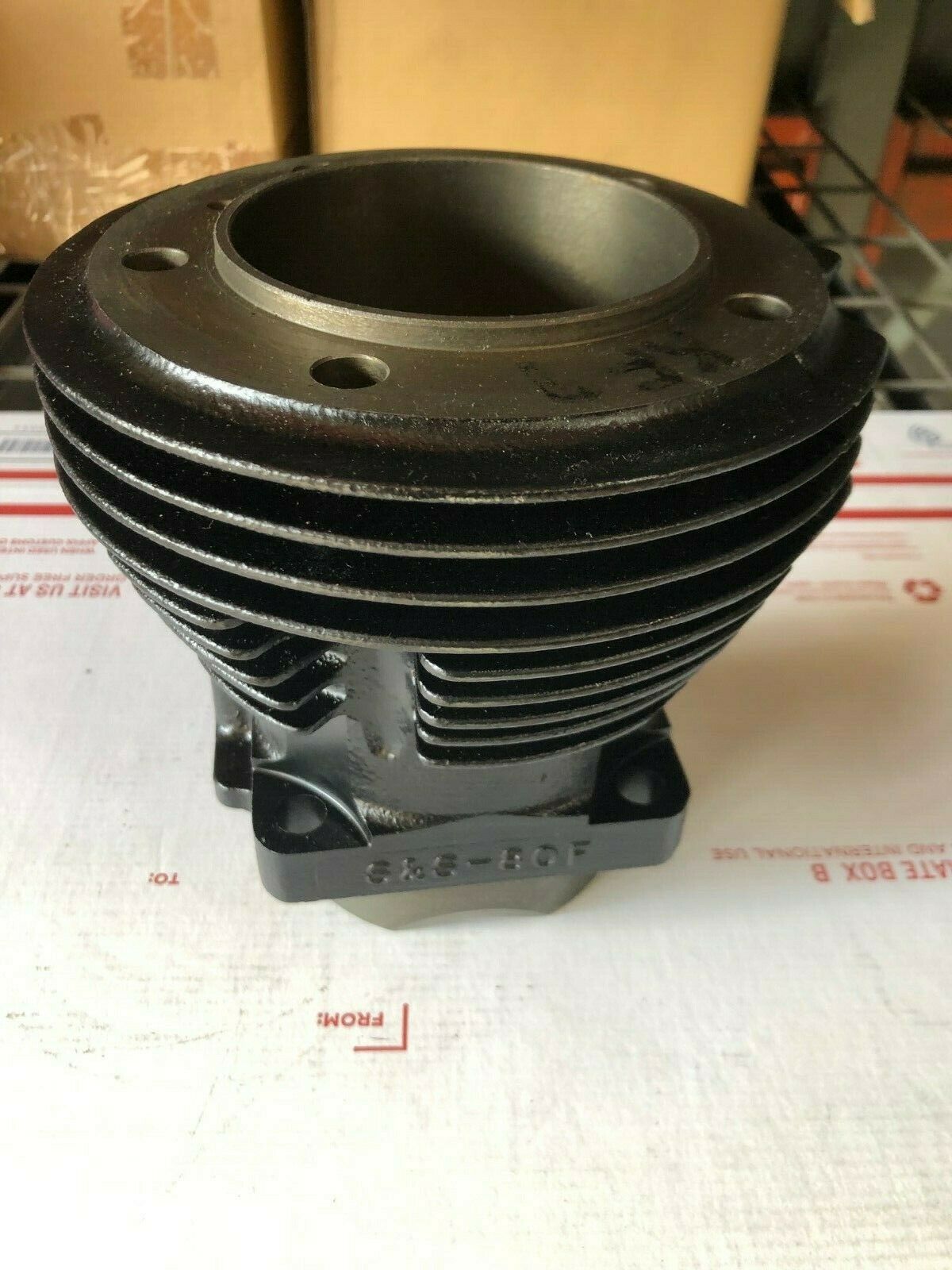 S&S CYCLE SHOVEL HEAD CYLINDER - FRONT GLOSS BLACK PN# 91-9100F ...