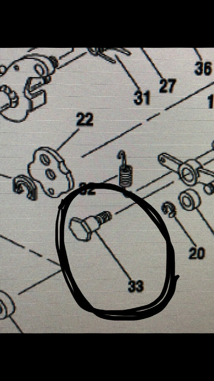 H-D SPORTSTER XLH 883/1200 SHIFTER DETENT ARM SCREW PN# 34486-90 ...